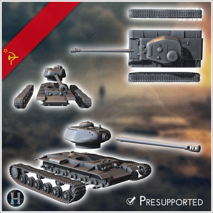 3D Printable KV-122 - Soviet army WW2 Second World East front Ostfront ...