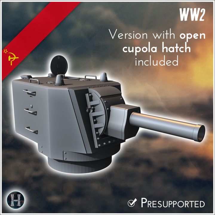 3D Printable KV-2 M1939 - Soviet army WW2 Second World East front ...