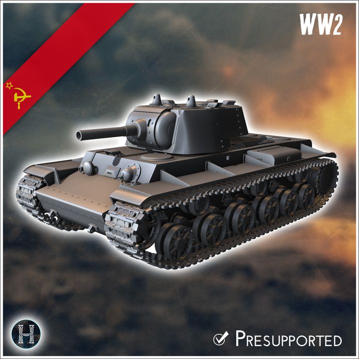 3D Printable KV-9 M1942 (Object 229) - Soviet army WW2 Second World ...