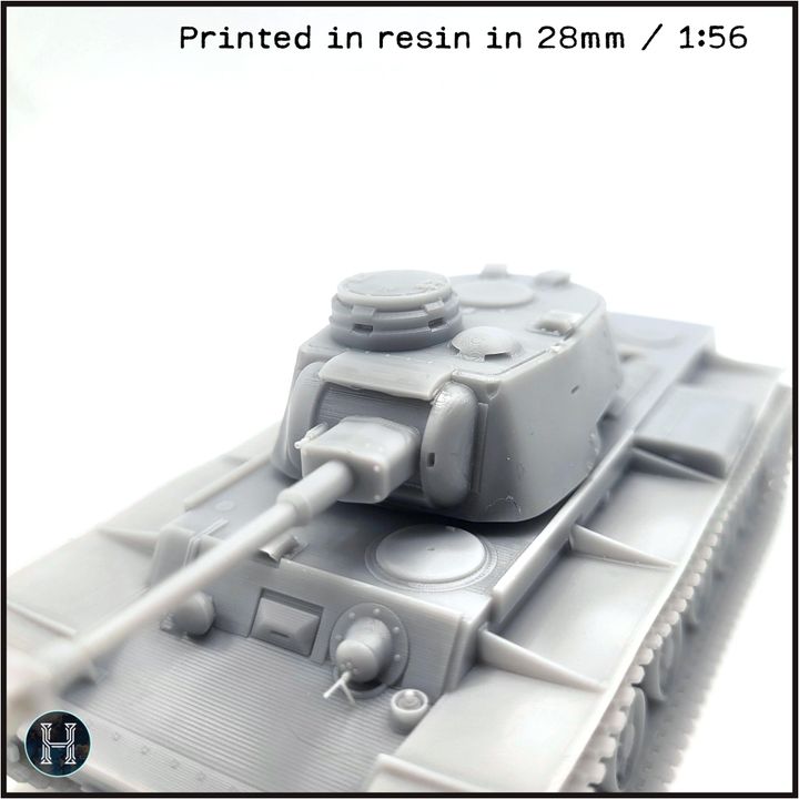 3D Printable KV-IB 755(r) 1942 7.5cm Kwk 40L-43 Panzerkampfwagen - Germany Eastern Western Front ...