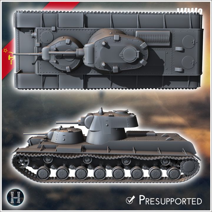 3D Printable SMK (late) - Soviet army WW2 Second World East front ...