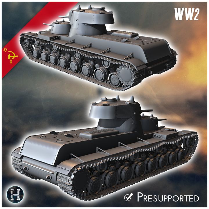 3D Printable SMK (late) - Soviet army WW2 Second World East front ...