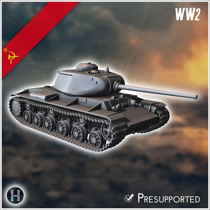 3D Printable KV-85 (Object 239) - Soviet army WW2 Second World East ...