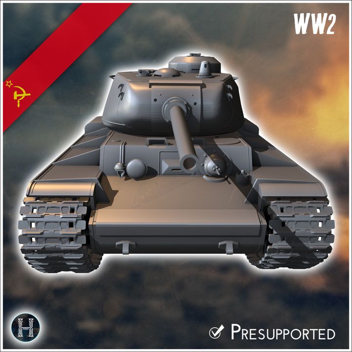 3D Printable KV-85 (Object 239) - Soviet army WW2 Second World East ...