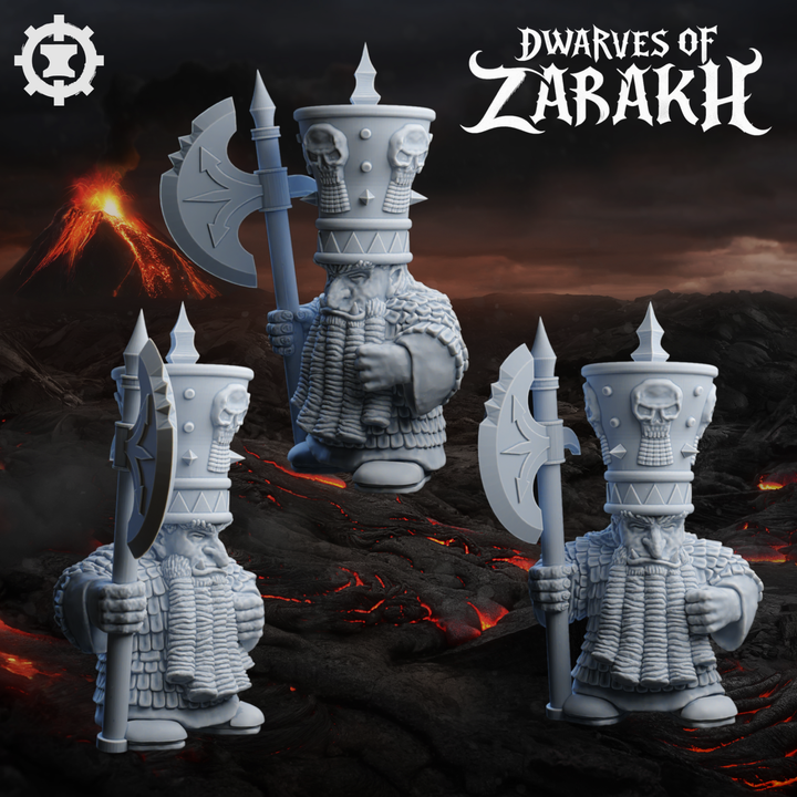 3D Printable Blackhearth Guard Dwarves of Zarakh by Nineforge