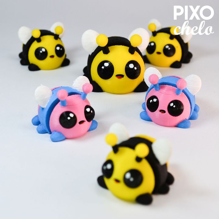 3D Printable Mini Bee Flexi Super Sweet by Pixochelo