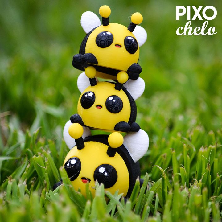 3D Printable Mini Bee Flexi Super Sweet by Pixochelo