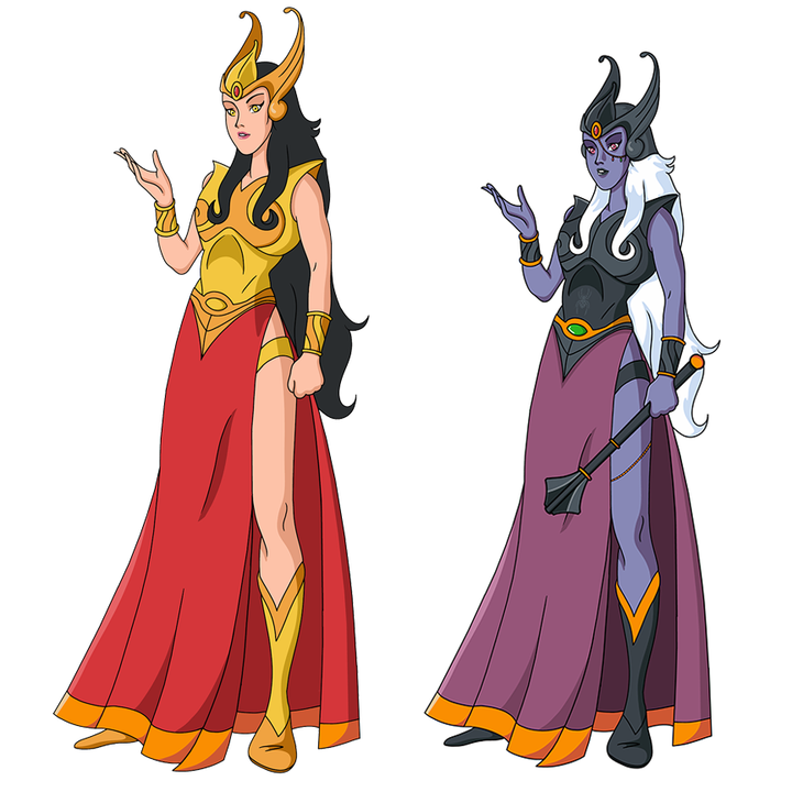 3D Printable Drow Matron / Queen Zinn by Andrew Bator