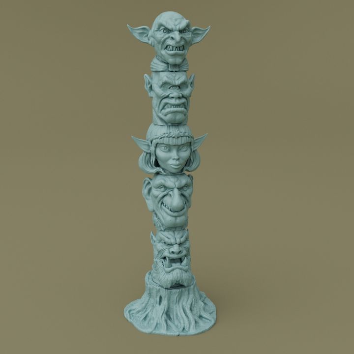 3D Printable "Tiny Totem Stackers" "Fantasy Stack" by HTS Productions