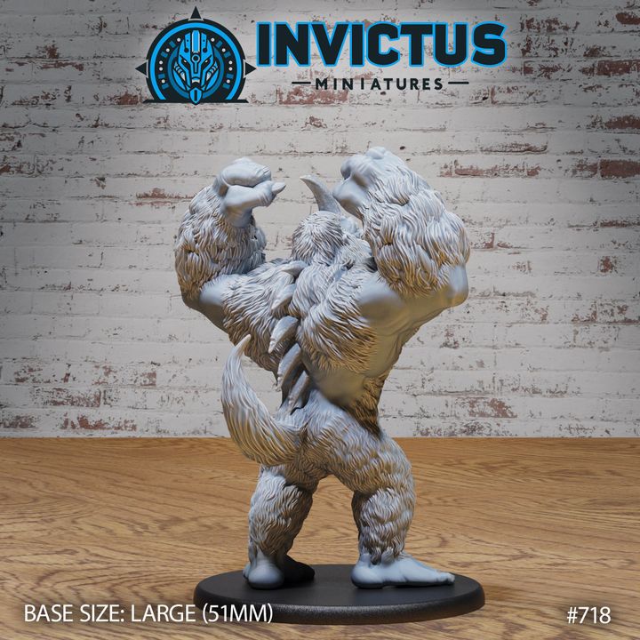 3D Printable Horned Yeti Set / Space Ape / Alien Bigfoot / Galactic ...