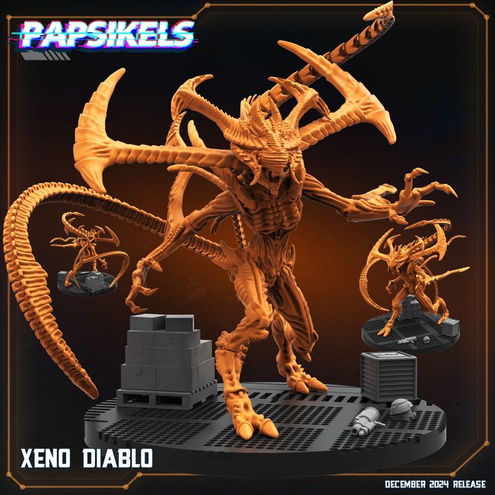 3D Printable XENO DIABLO by PAPSIKELS MINIATURES