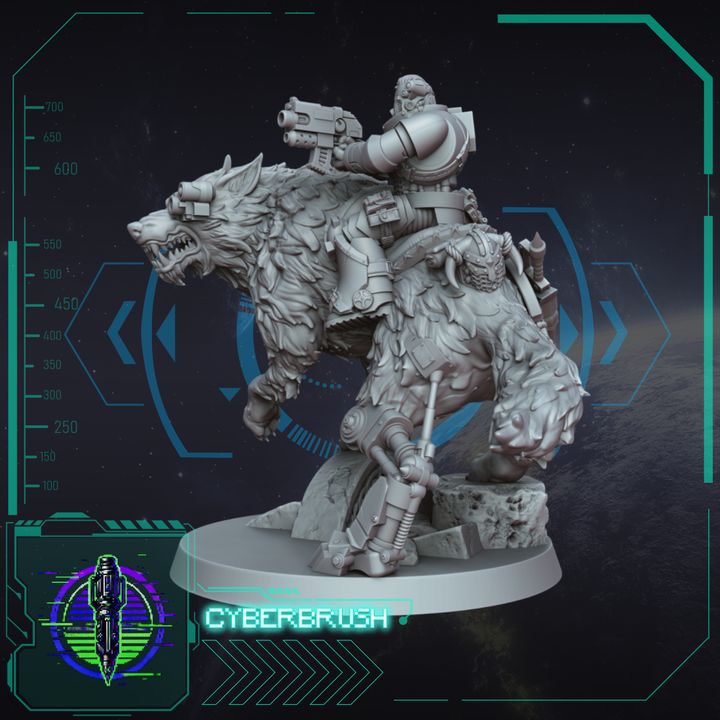 3D Printable StormWolf Rider 2 by Cyberbrush