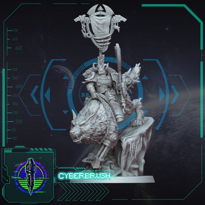 3D Printable Jarl on Stormwolf by Cyberbrush