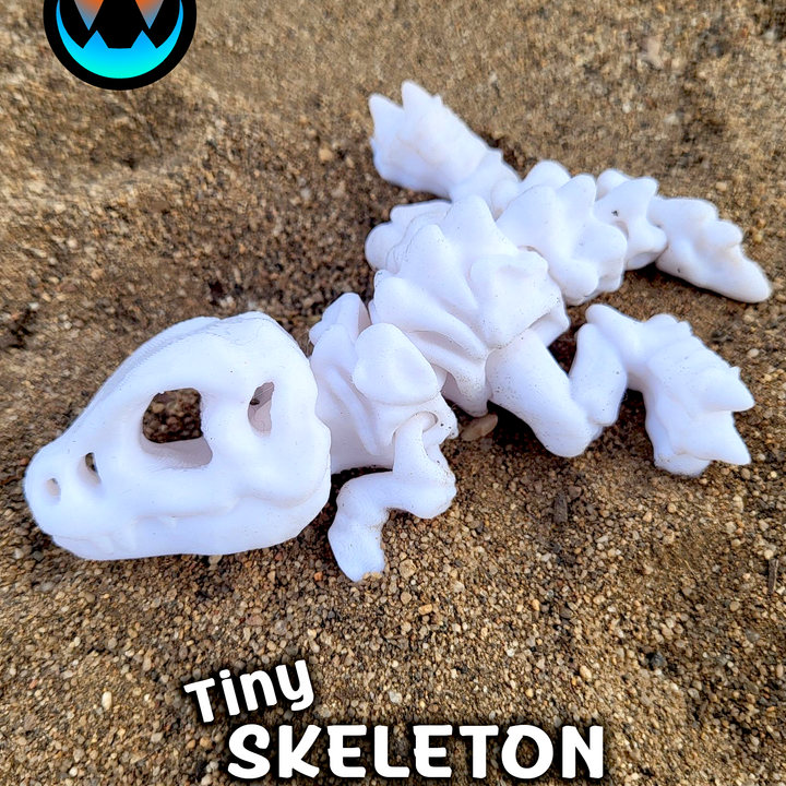 3D Printable Tiny Skeleton T-Rex by Cinderwing3D