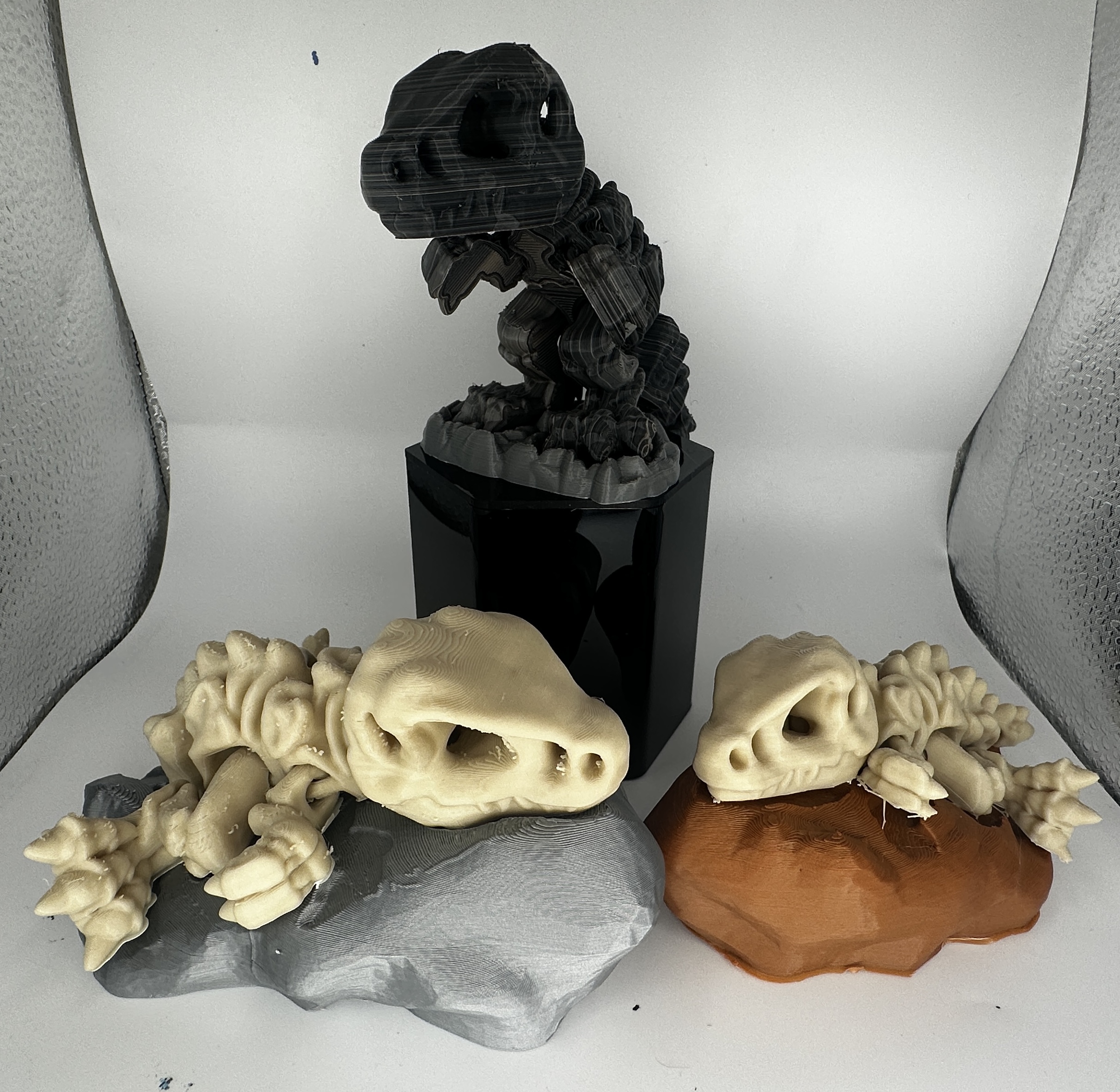 3D Printable Tiny Skeleton T-Rex by Cinderwing3D