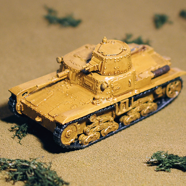 3D Printable M11/39 Italian Medium Tank - 1:56 scale by Culverin Models