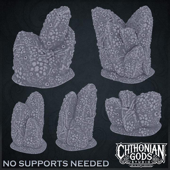 3D Printable Infected Rock Formations – Set 3 by ChthonianGodsStudio