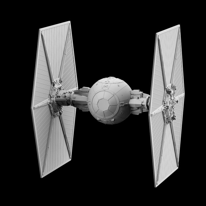 3D Printable star wars tie wing by MACH
