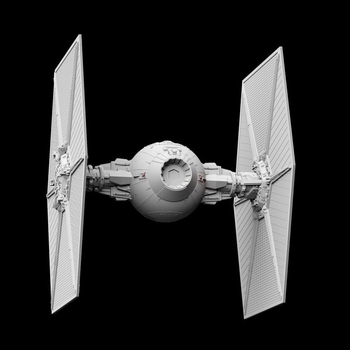 3D Printable star wars tie wing by MACH