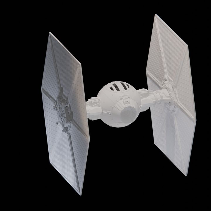 3D Printable star wars tie wing by MACH