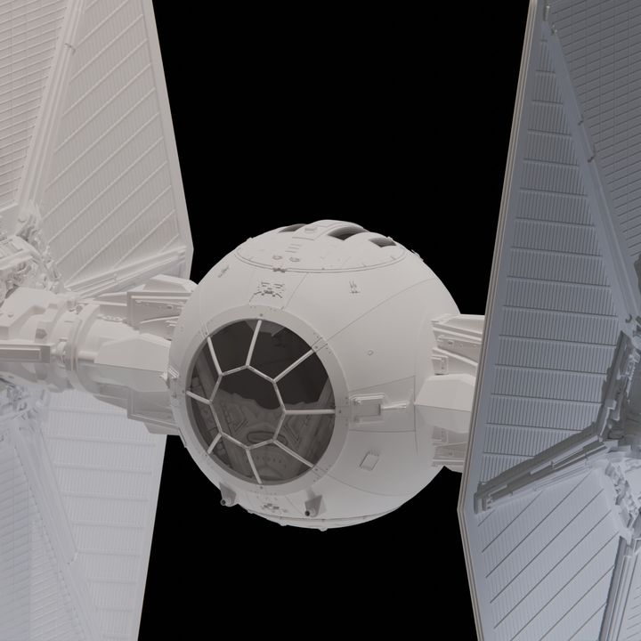 3D Printable star wars tie wing by MACH