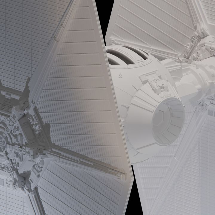 3D Printable star wars tie wing by MACH