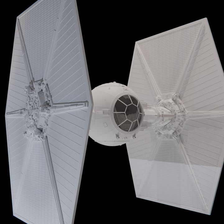 3D Printable star wars tie wing by MACH