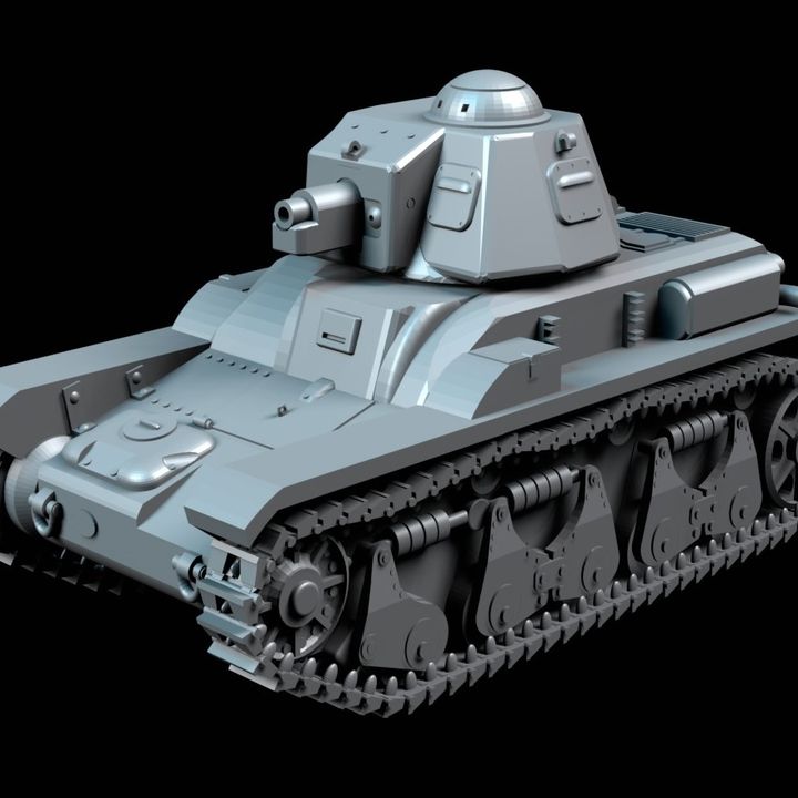 3D Printable R35 French Light Tank - 1:56 scale by Culverin Models