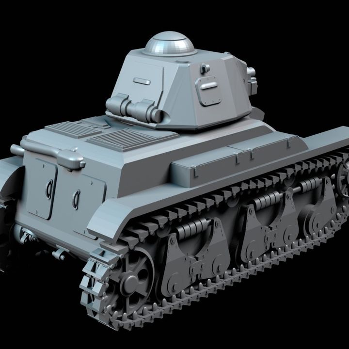 3D Printable R35 French Light Tank - 1:56 scale by Culverin Models