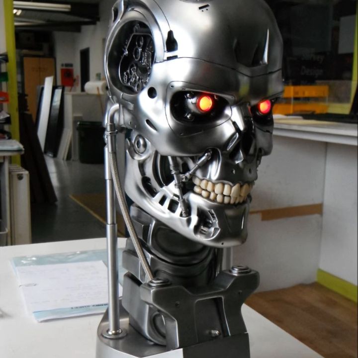 3D Printable T-800 Skull Terminator 2 Judgment Day V3 Replica by SKYNET