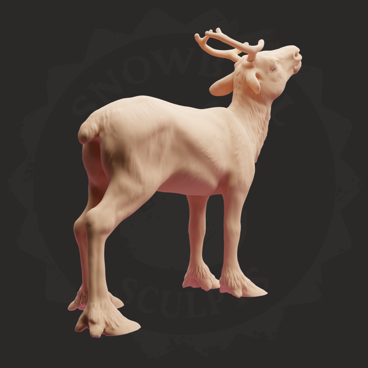 3D Printable Blitzen - Reindeer by Snowball Sculpts