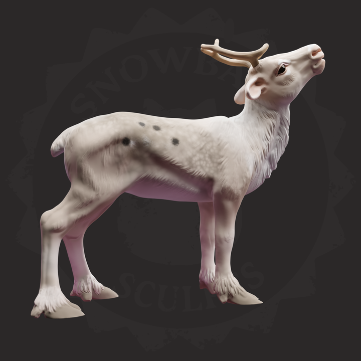 3D Printable Blitzen - Reindeer by Snowball Sculpts