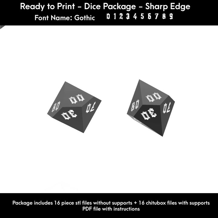 3D Printable Dice Masters – Ready to Print - 16 Piece Set ...