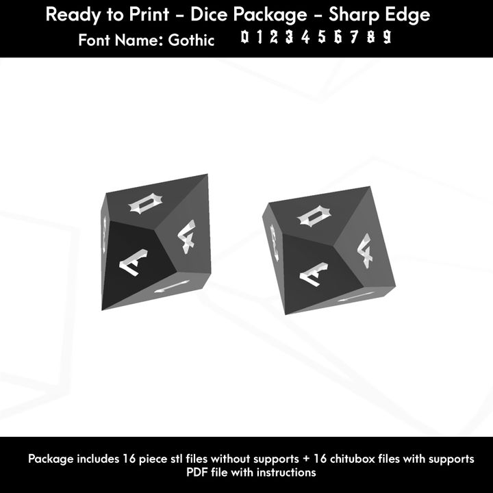 3D Printable Dice Masters – Ready to Print - 16 Piece Set ...