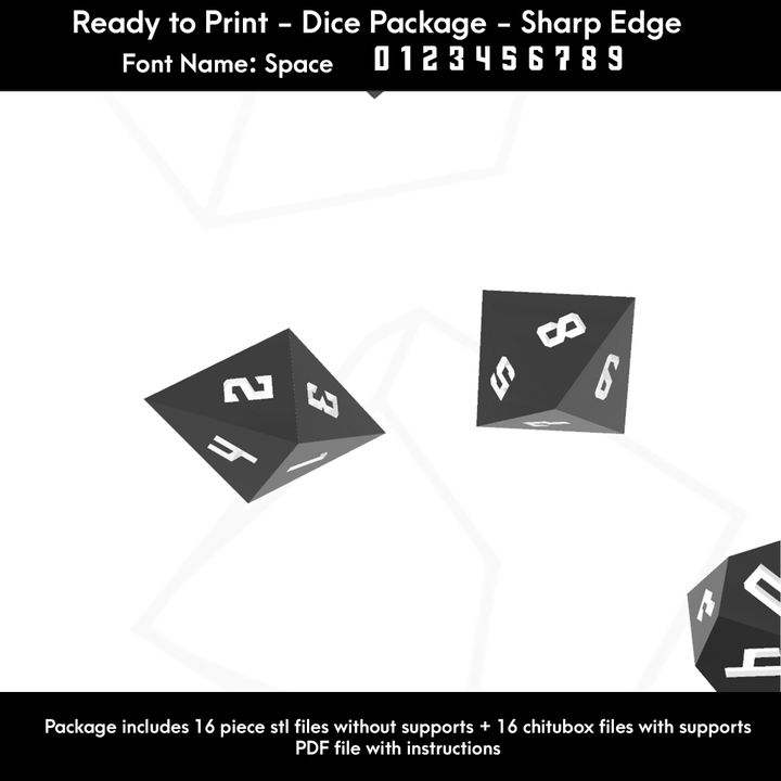3D Printable Dice Masters – Ready to Print - 16 Piece Set ...