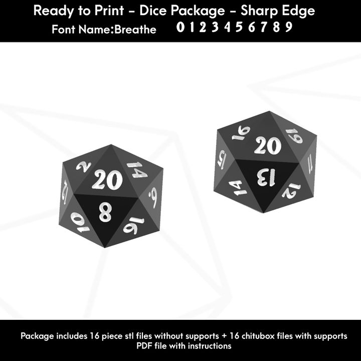 3D Printable Dice Masters – Ready to Print - 16 Piece Set ...