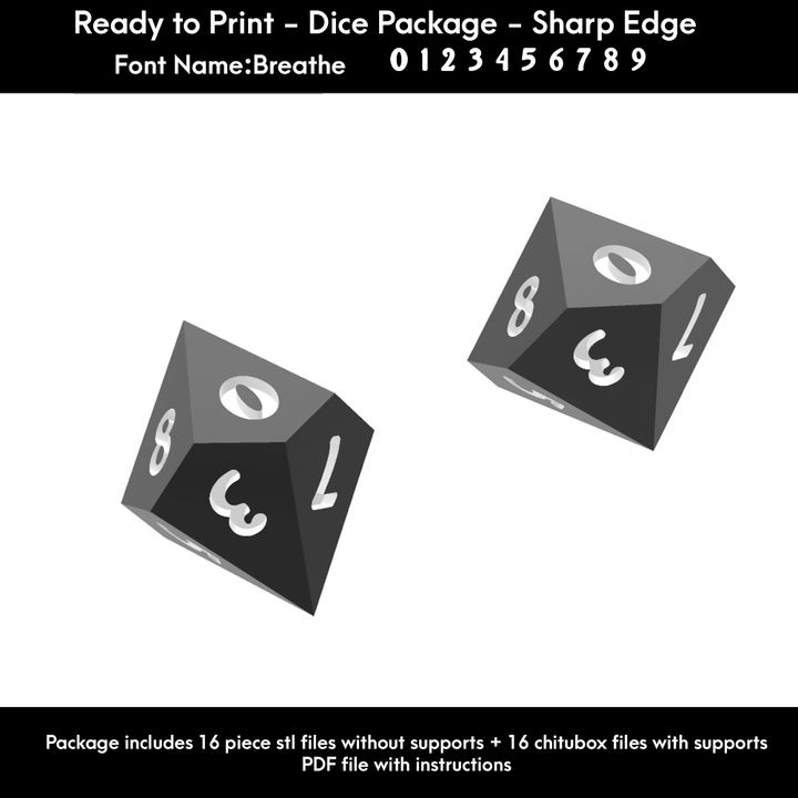 3D Printable Dice Masters – Ready to Print - 16 Piece Set ...