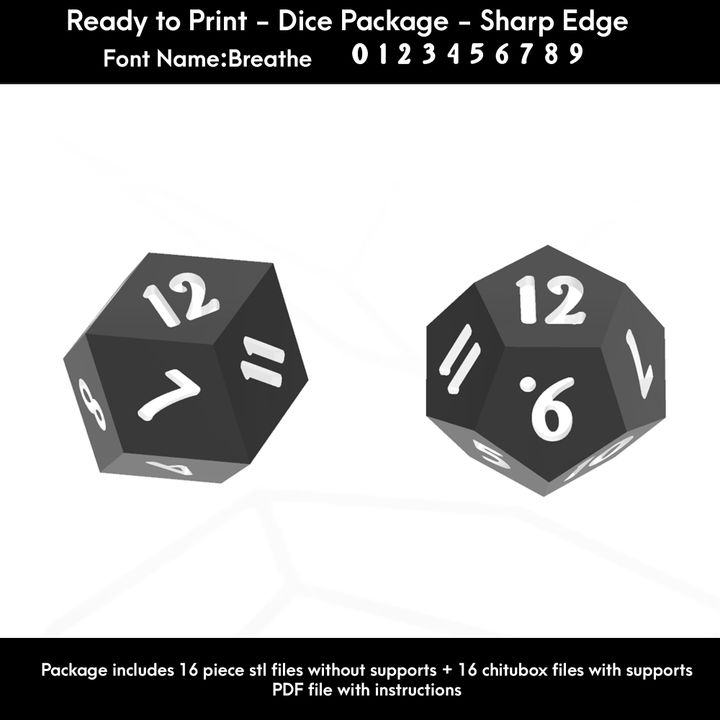 3D Printable Dice Masters – Ready to Print - 16 Piece Set ...