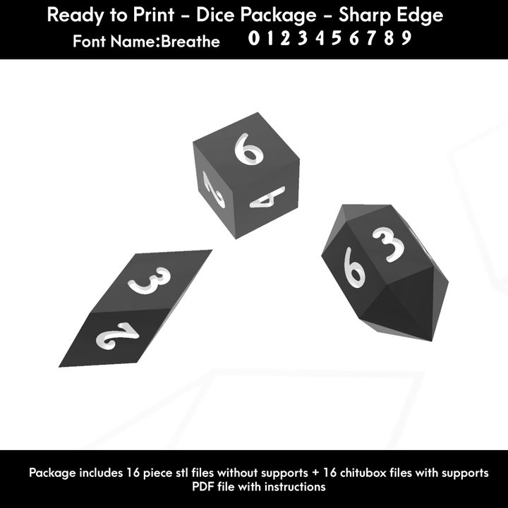 3D Printable Dice Masters – Ready to Print - 16 Piece Set ...