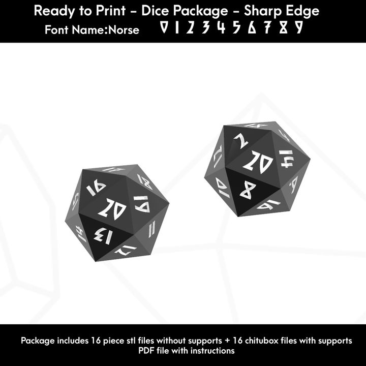 3D Printable Dice Masters – Ready to Print - 16 Piece Set ...