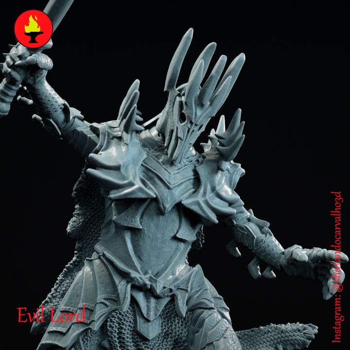 3D Printable Evil Lord by Evil Forge
