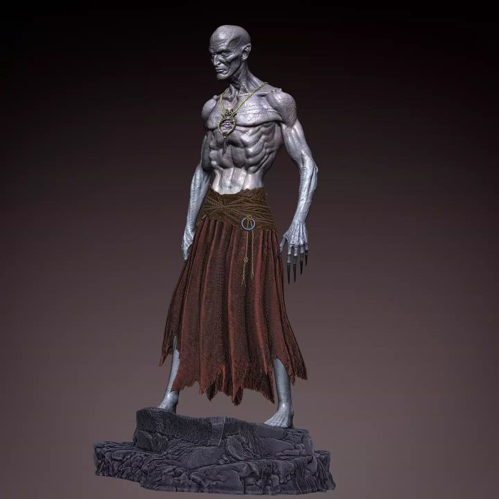 3D Printable the Witcher 3 The Unseen Elder by Denis