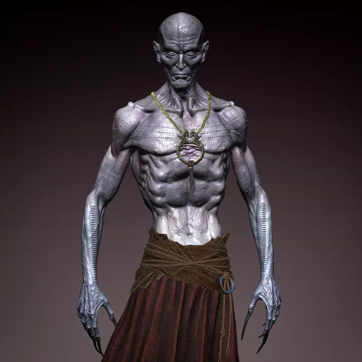 3D Printable the Witcher 3 The Unseen Elder by Denis