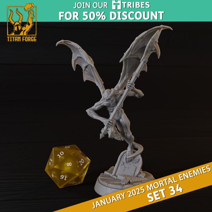 3D Printable RPG - Monsters DnD 5e - Mortal Enemies Set 34 by Titan ...