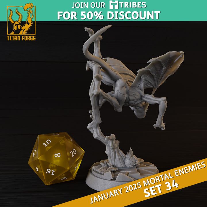 3D Printable RPG - Monsters DnD 5e - Mortal Enemies Set 34 by Titan ...