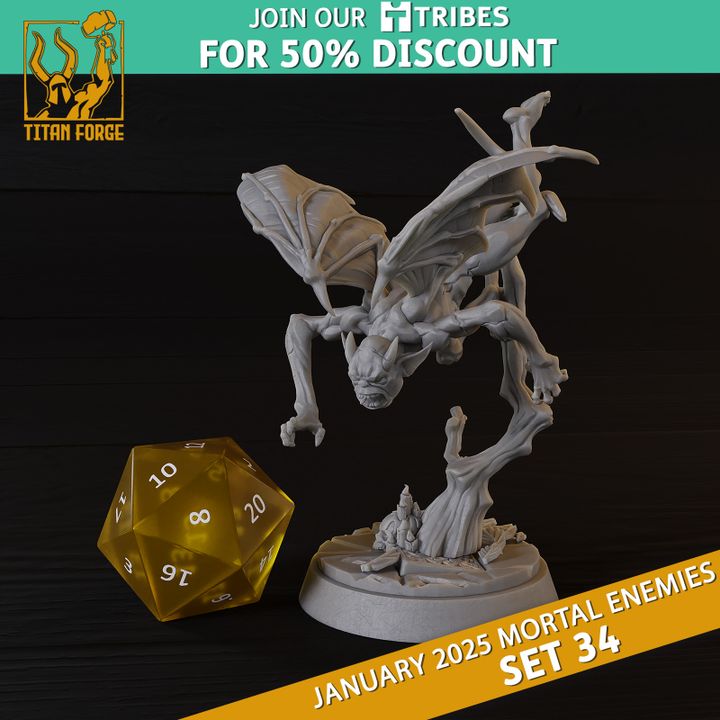 3D Printable Gargoyles - Monsters DnD 5e - Mortal Enemies Set 34 by ...