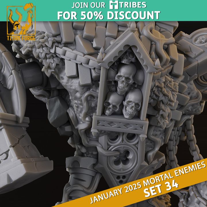 3D Printable Grave Golem - Monsters DnD 5e - Mortal Enemies Set 34 by ...