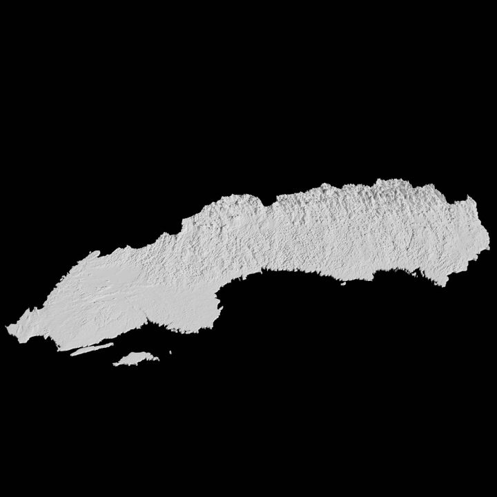 3D Printable Sweden Country Topographic Map - 3D Terrain Elevation ...