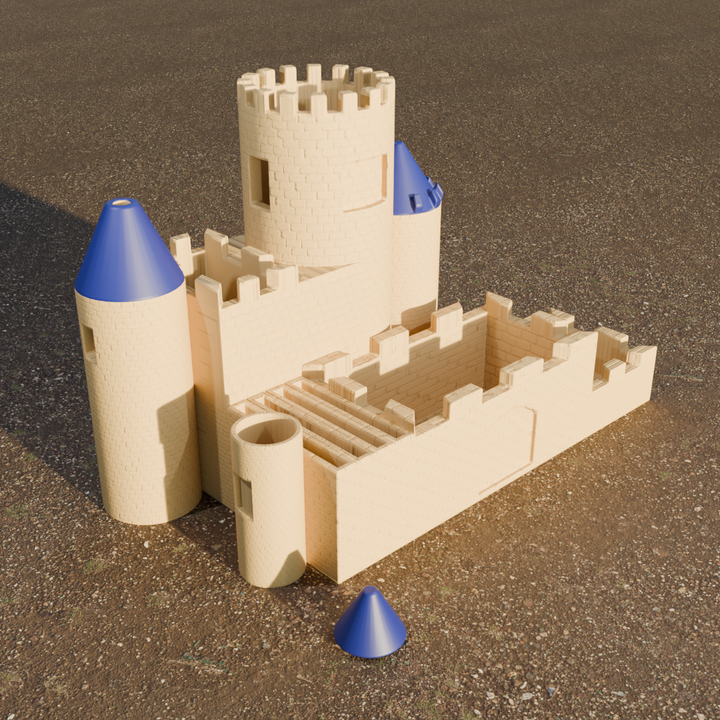 3D Printable Castle storage by oz tzemach