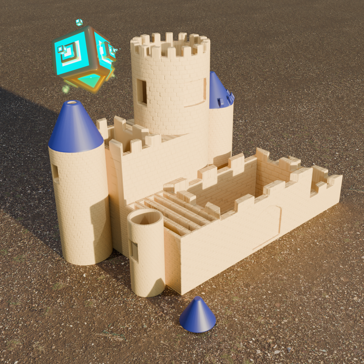 3D Printable Castle storage by oz tzemach